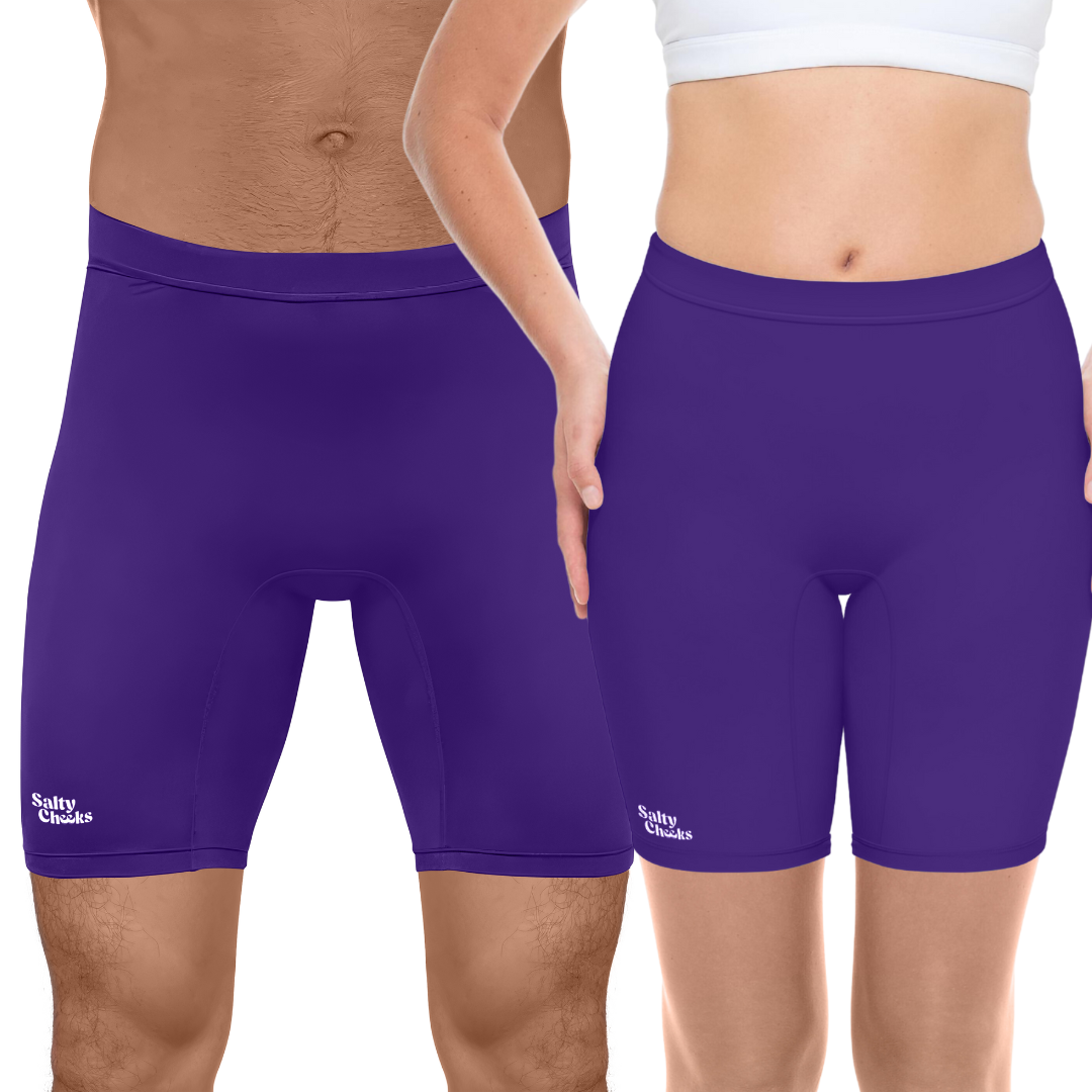 Unisex Deep Purple Paddle Shorts (incl. Tailbone Pad) – Salty Cheeks