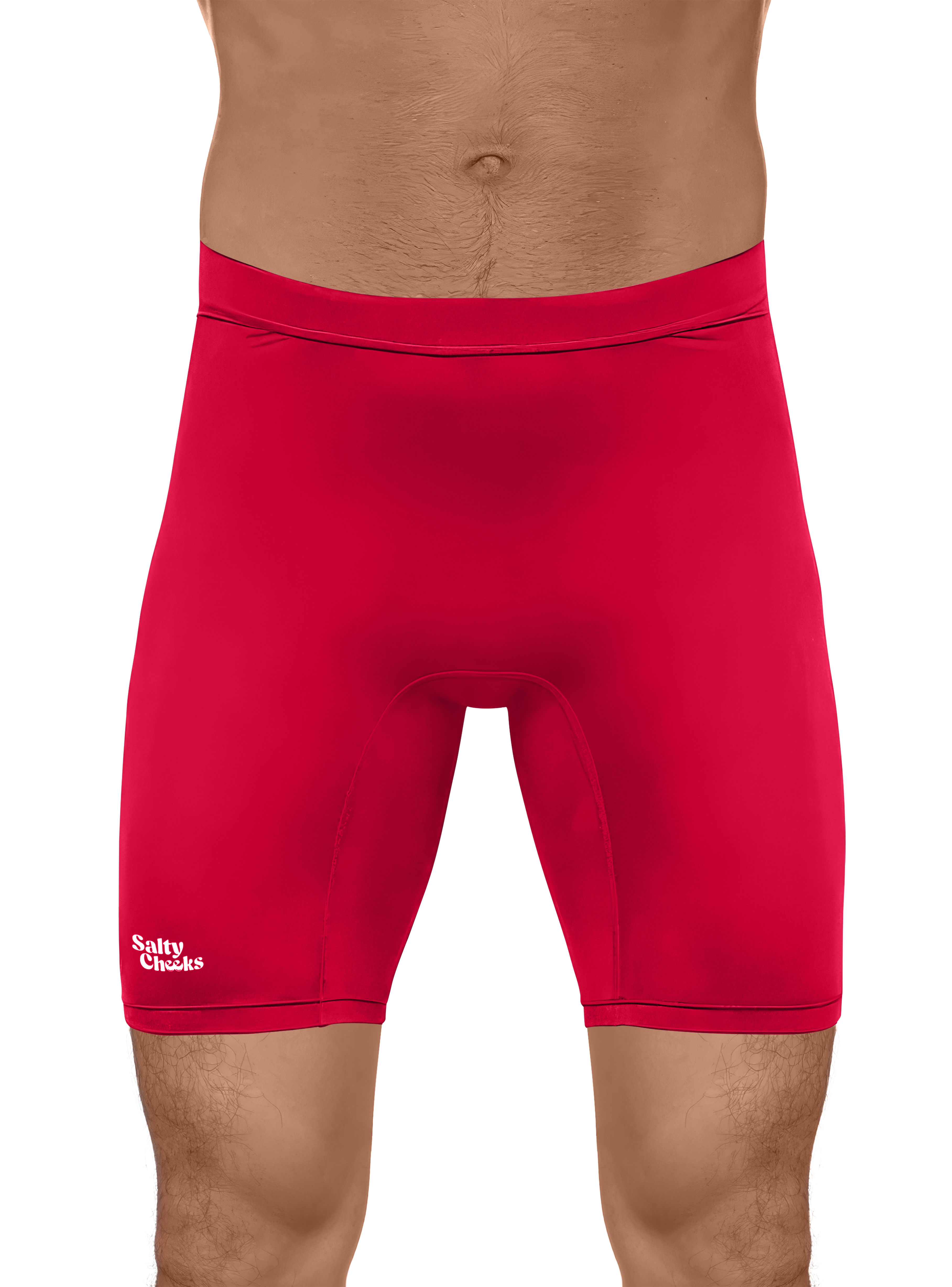 Men's Cherry Red Paddle Shorts (incl. Seat Pad) – Salty Cheeks
